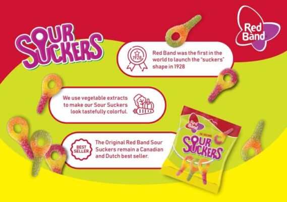 Super Sour Sucker Chewy Candy 100 g - Noble Foods